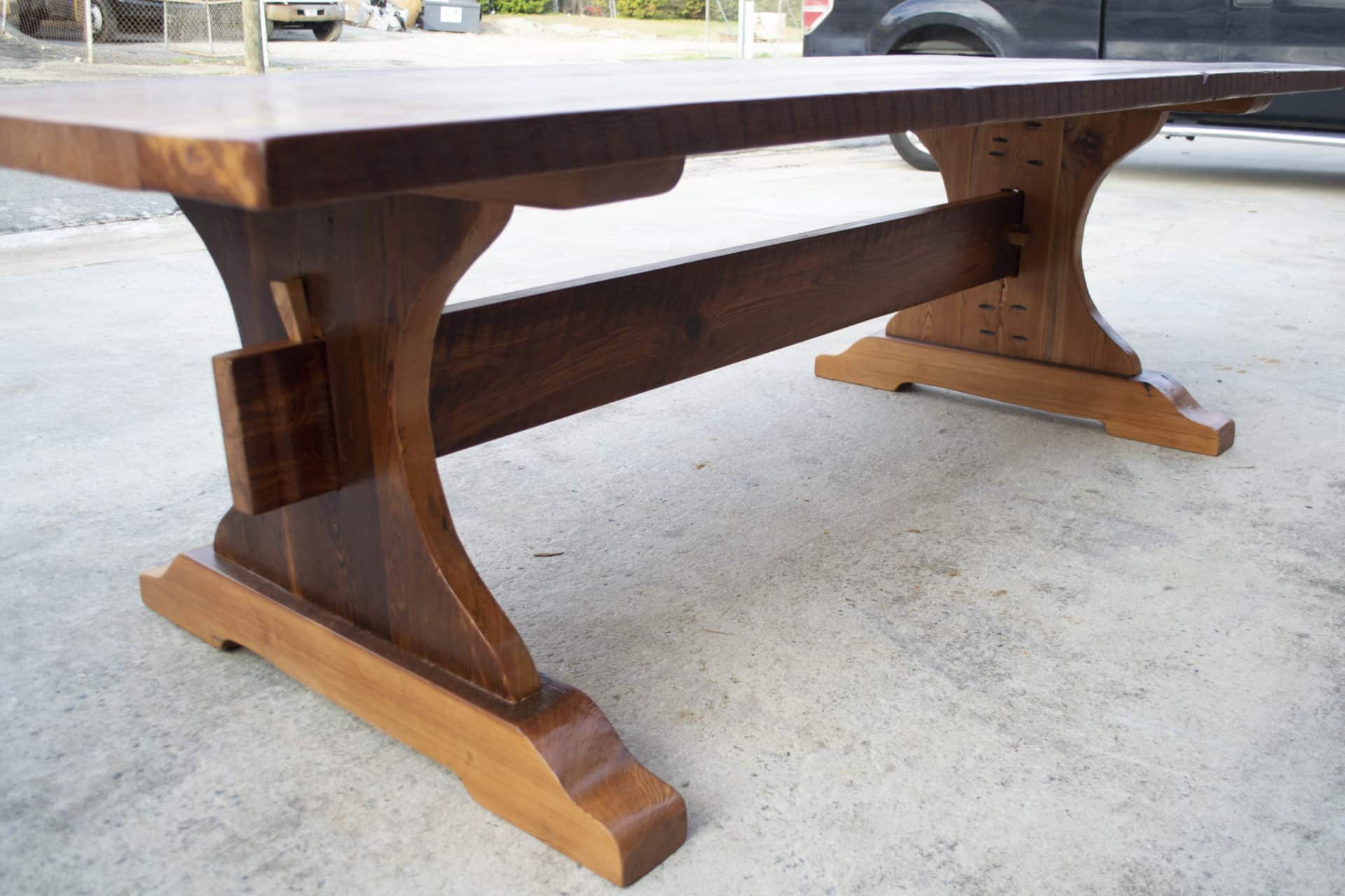 Reclaimed Hour Glass Table | Georgia Artisan