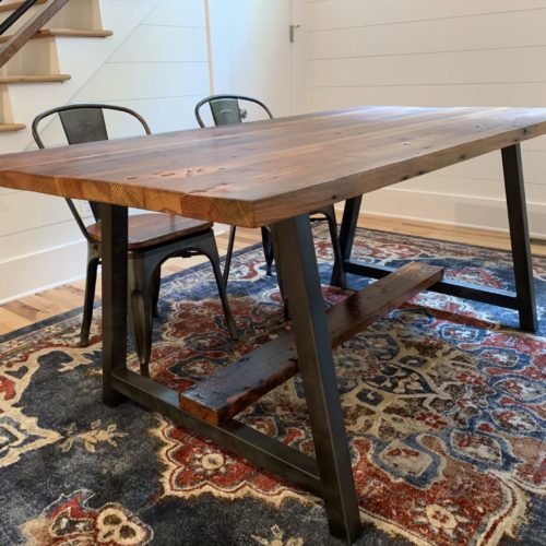 Steel Frame Dining Table | Shop | Georgia Artisan